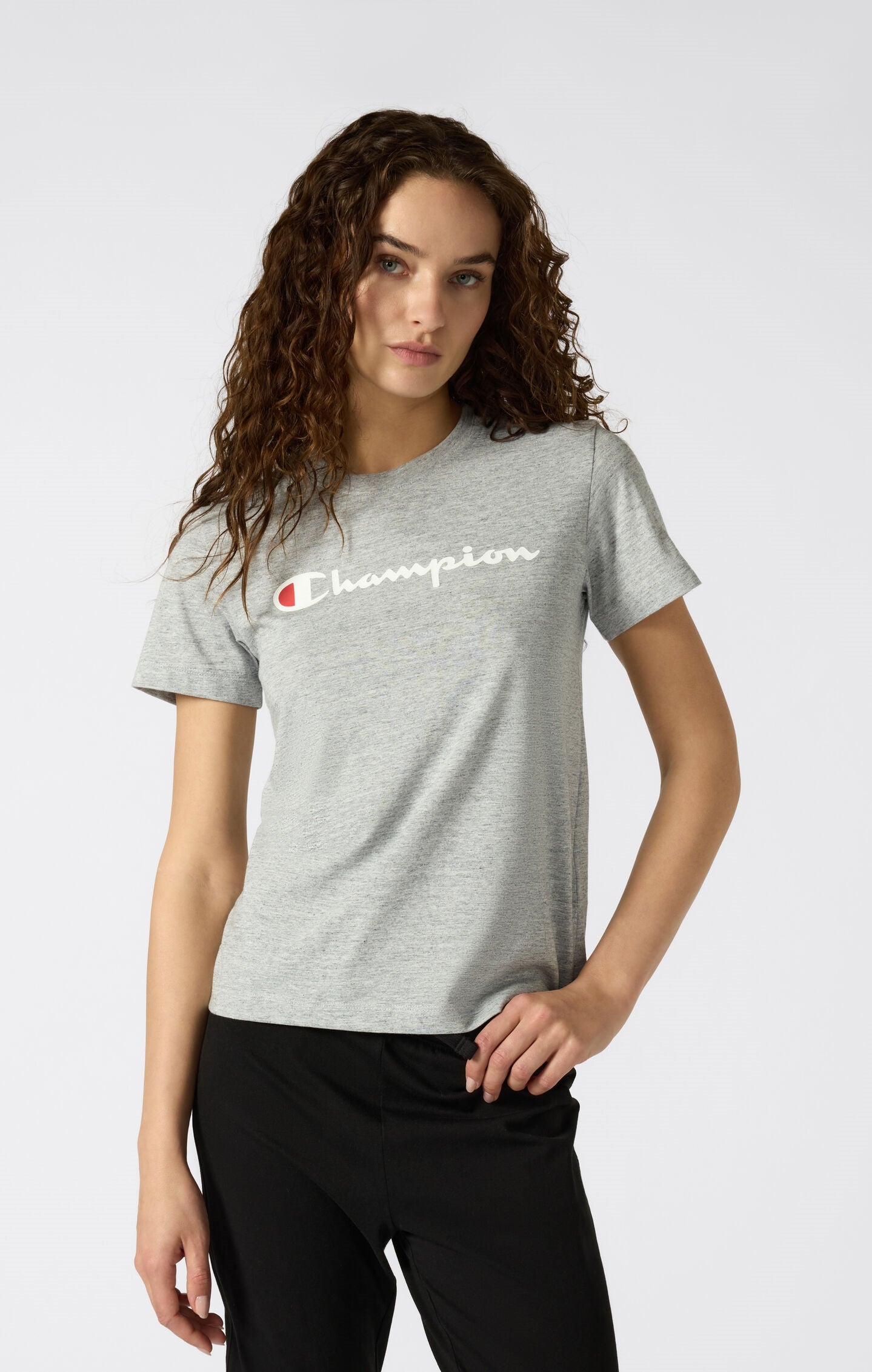 Women's Slim Fit T-Shirt Light Grey icons | Champion United Kingdom