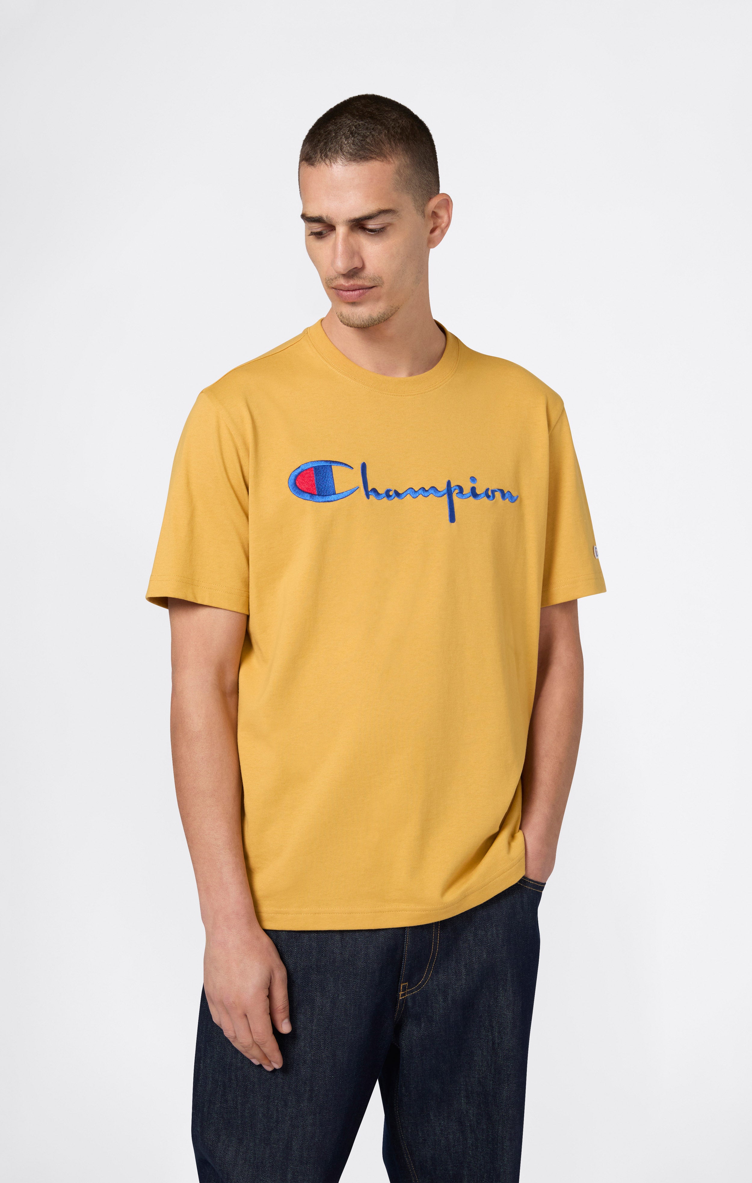 REVERSE WEAVE Men’s T-Shirt Gold rwss core | Champion United Kingdom
