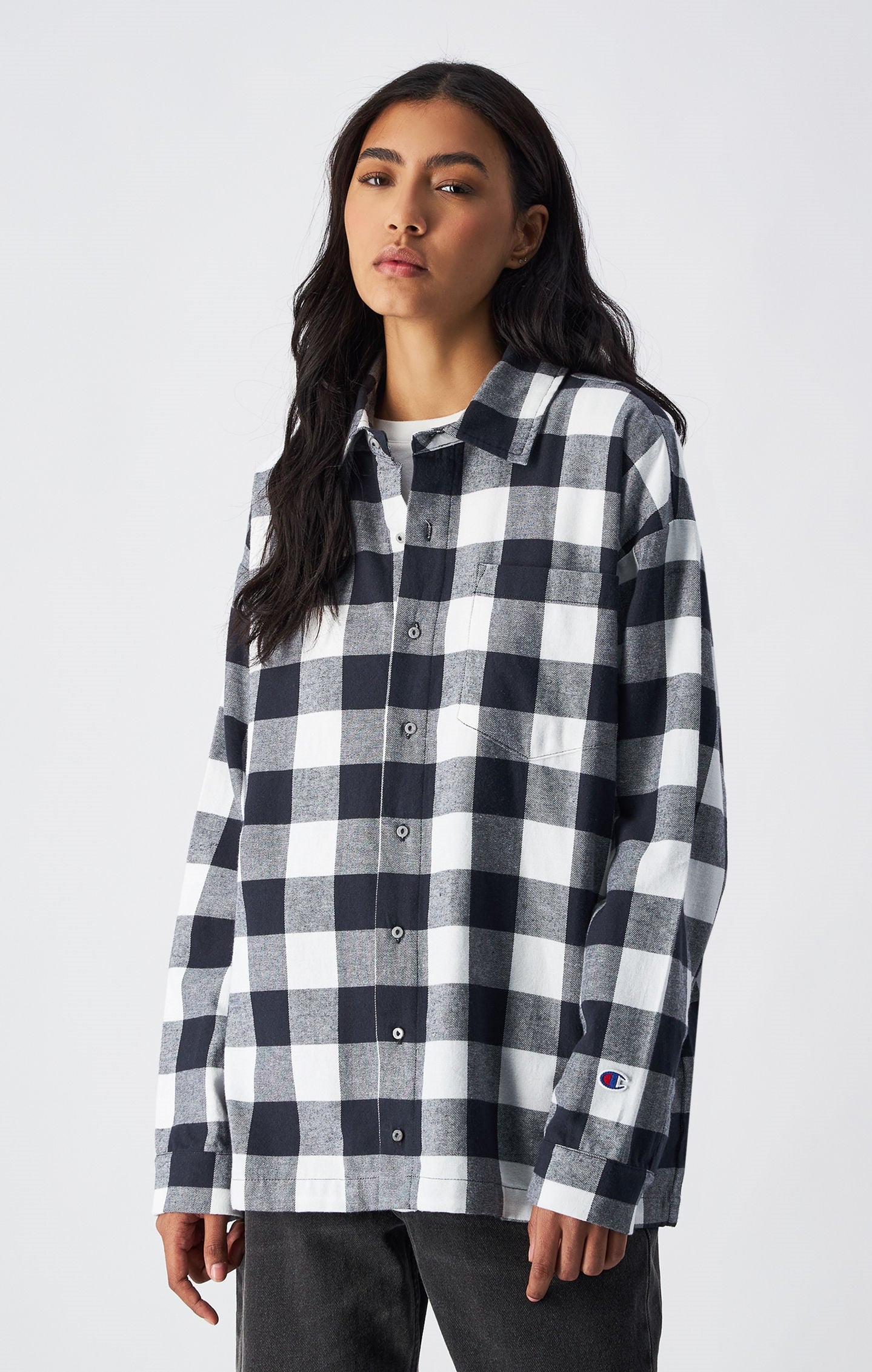 Checked Shirt White from the block | Champion United Kingdom