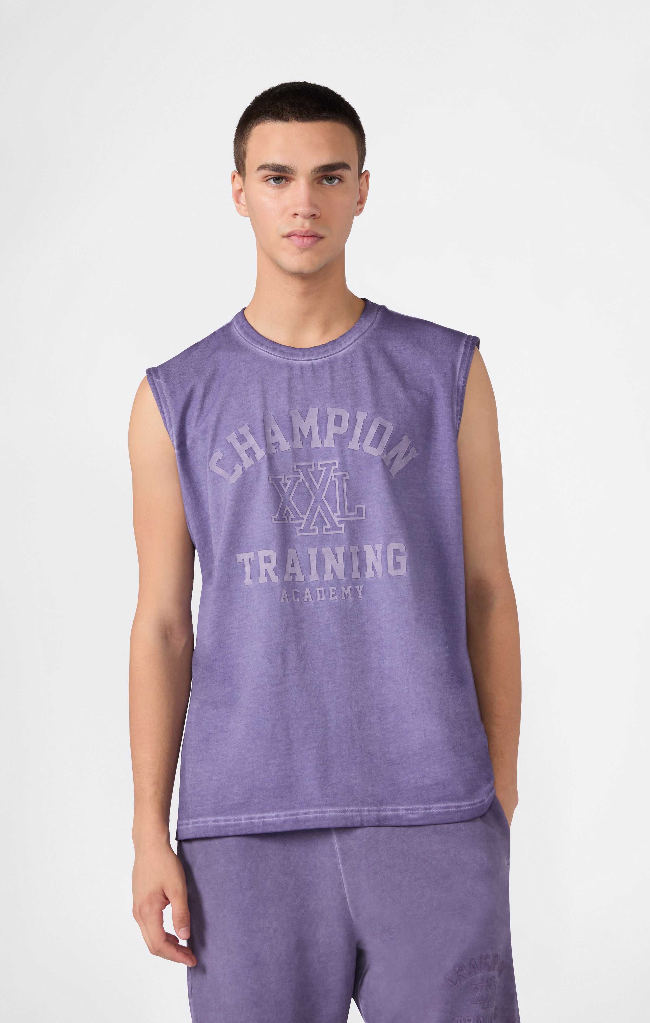 Men’s Graphic Muscle GYM Stretch Tank dark mauve athletics | Champion ...