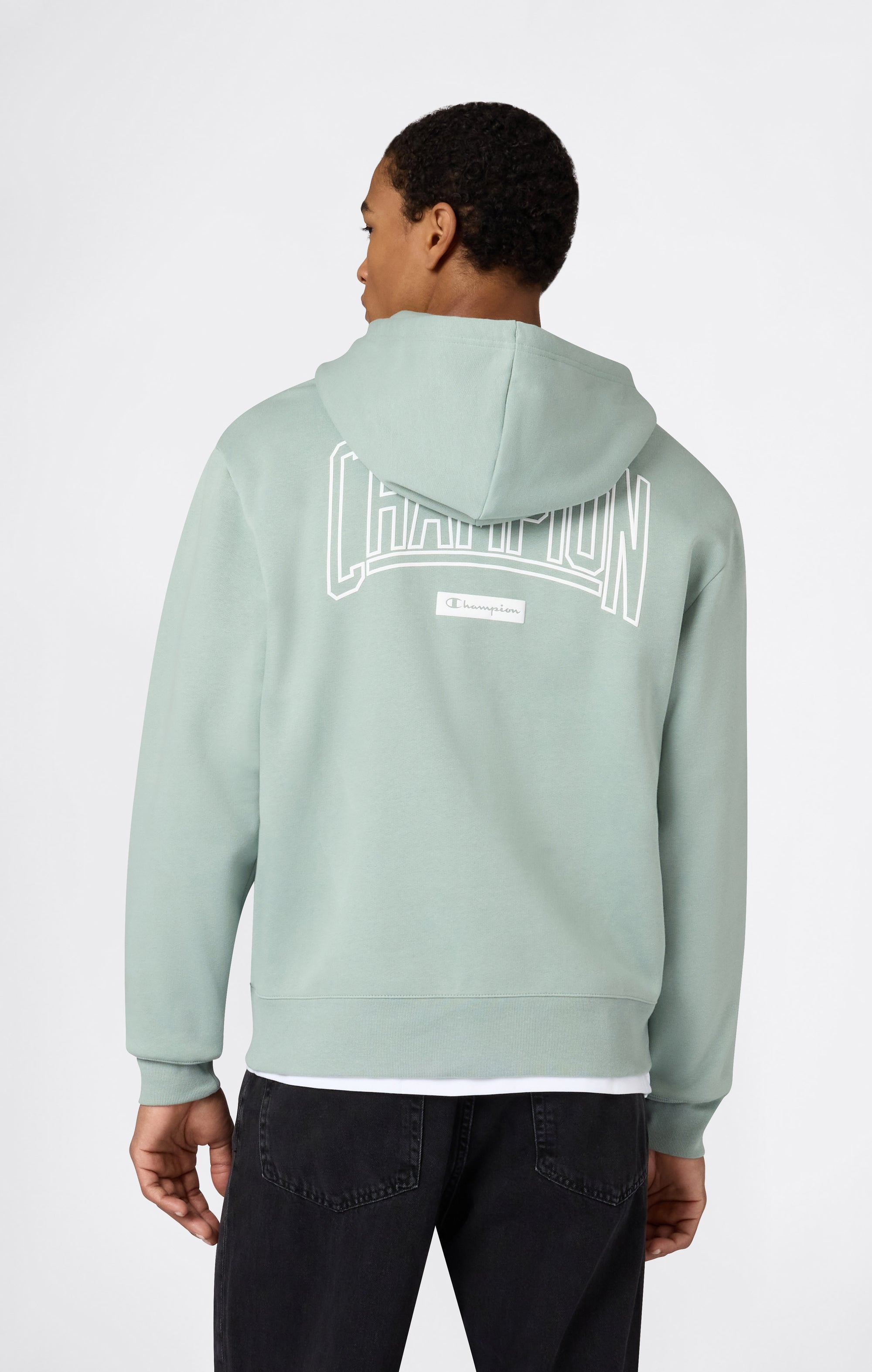 Sweat À Capuche Zippé Avec Intérieur Gratté Et Logo Puff Print Pour ...