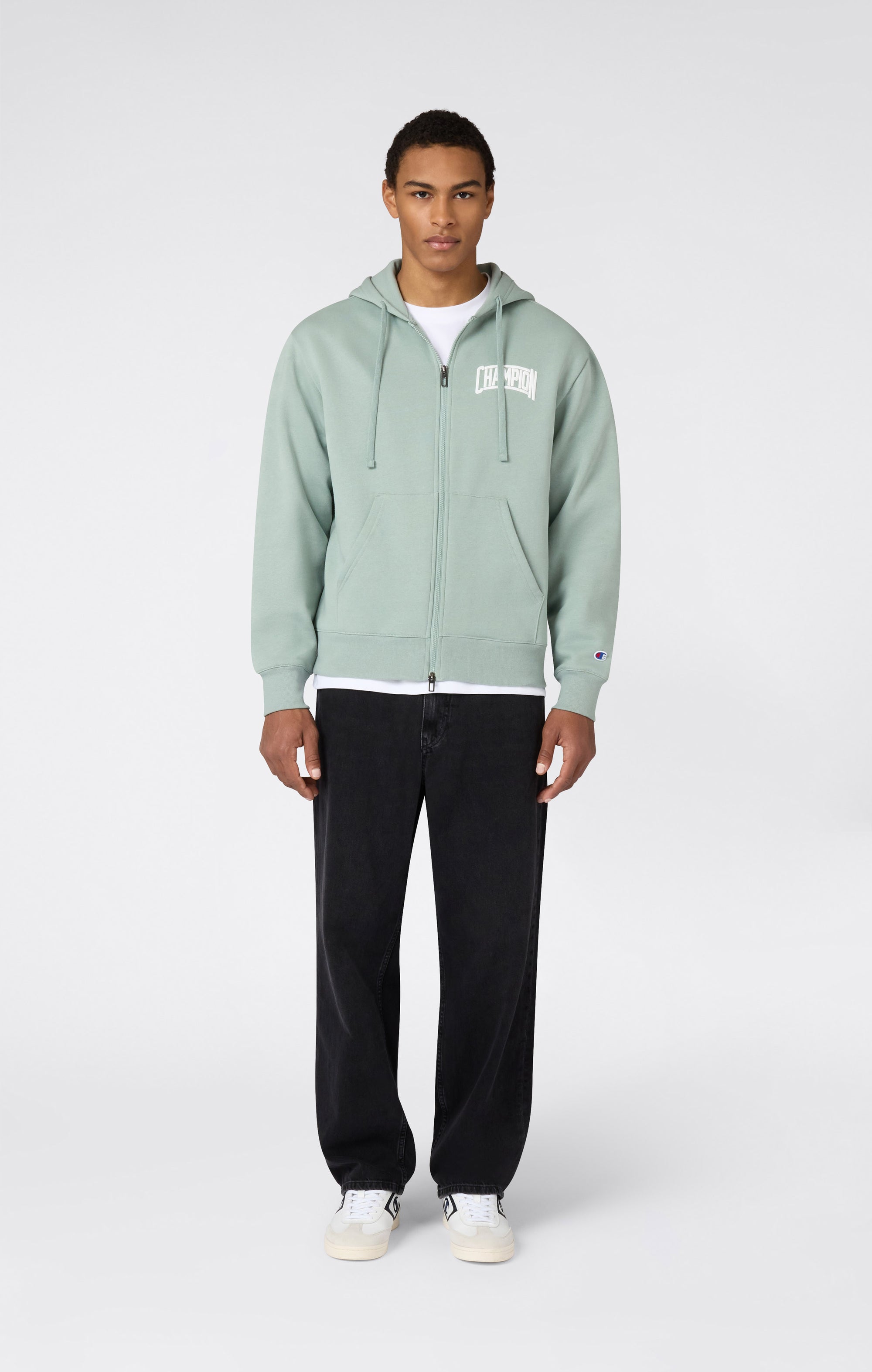 Sweat À Capuche Zippé Avec Intérieur Gratté Et Logo Puff Print Pour ...